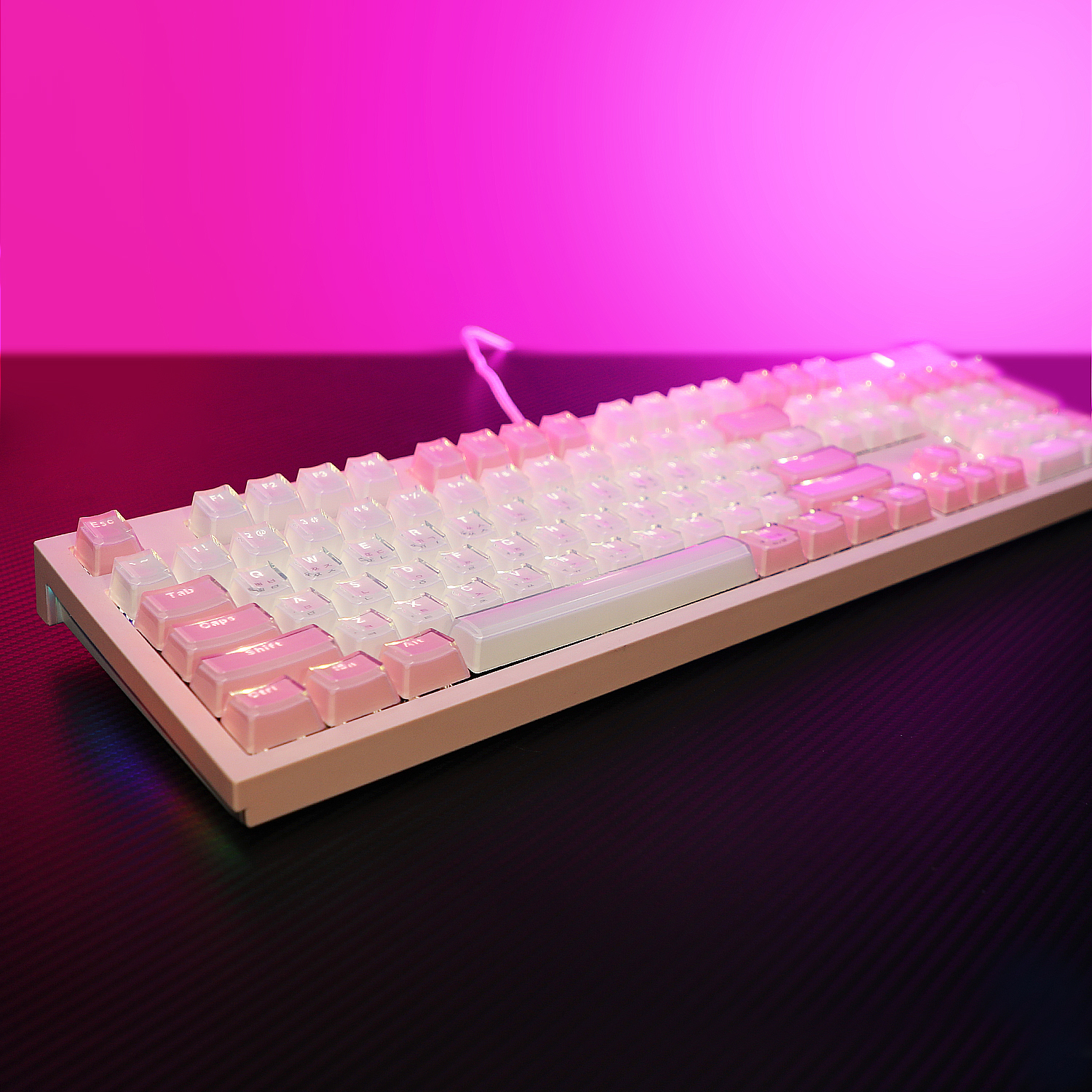 AN50 아이스큐브 무빙 LED 광축 게이밍 키보드 | ABKO