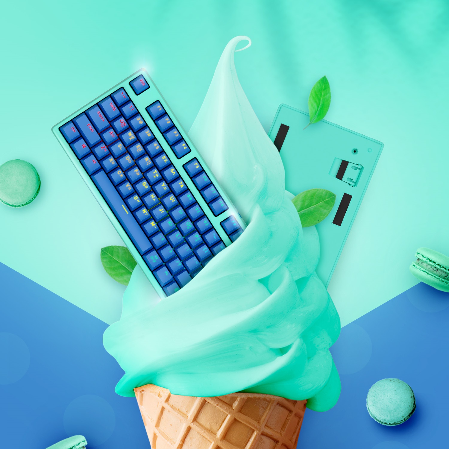 K660 뉴 블루민트 에디션 카일 광축 V2 게이밍 | ABKO