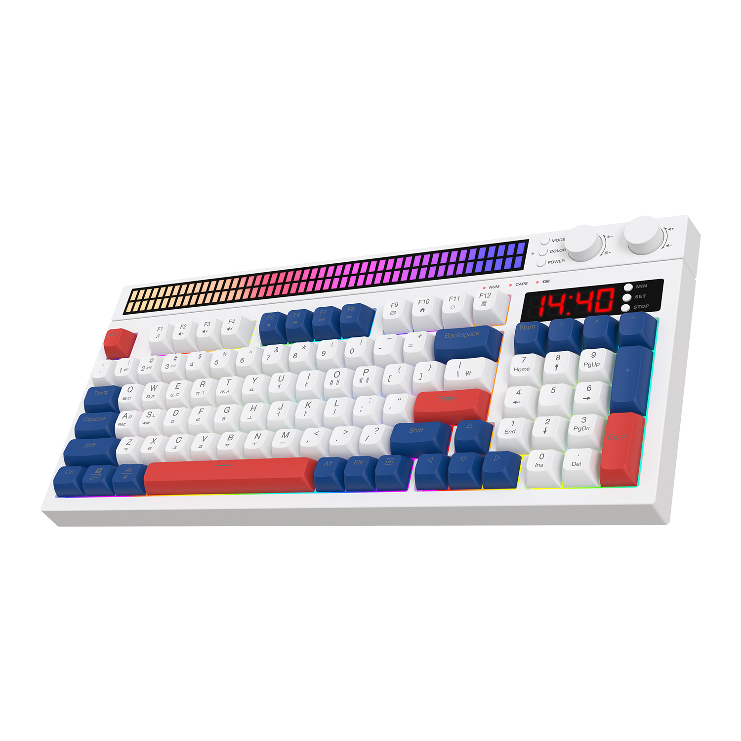 AMK94 3모드 LED 디스플레이 유무선 | ABKO